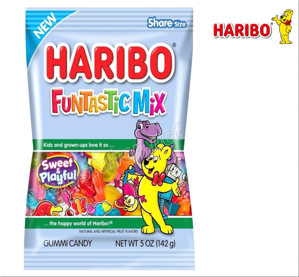 Haribo Gummi Candy Share Size 5 oz * Funtastic Mix * 12 pcs – Everest