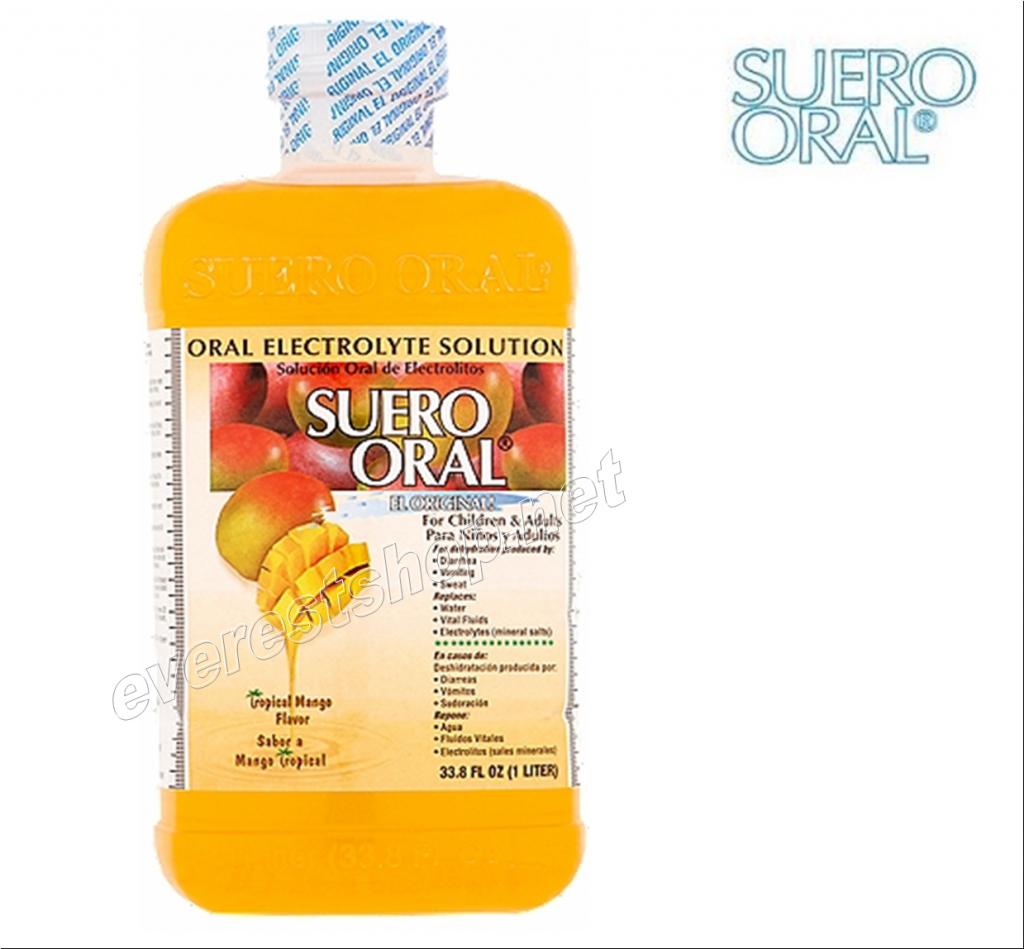 Suero Electrolyte Fruit Juice 1 lt * Mango * 8 pcs – Everest